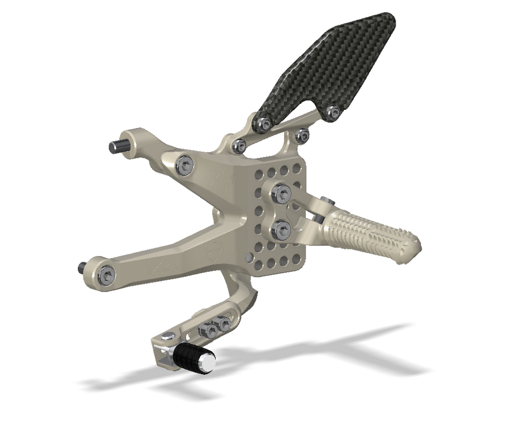 DUCATI REAR SETS W/SHIFT, BRAKE LEVERS Panigale V4, V4S, V4R – Corsa Garage