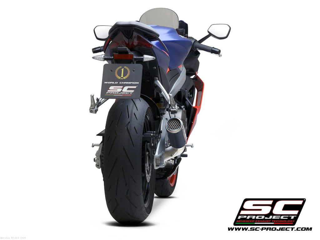 CR-T Exhaust by SC-Project Aprilia RS 660 / Tuono 660 / 2020 to 2023 – Corsa Garage