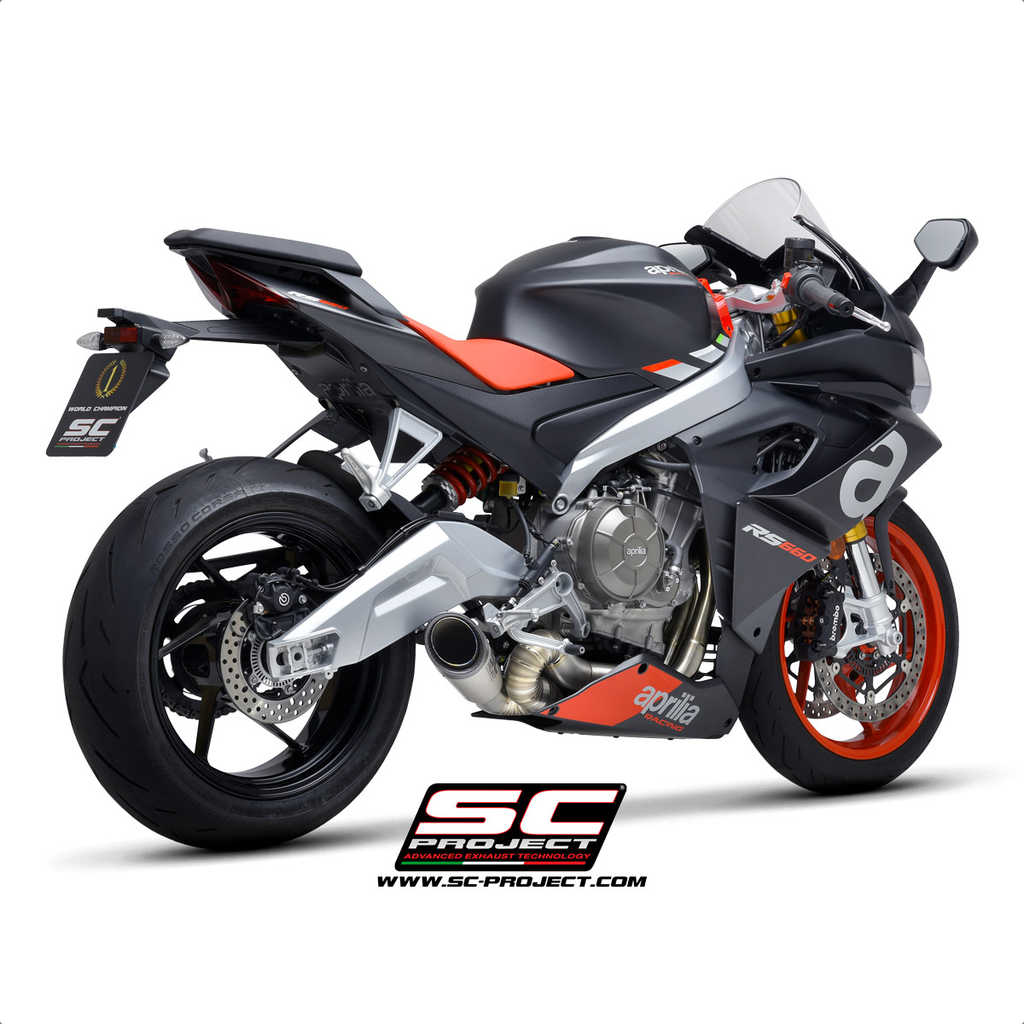 S1 Exhaust by SC-Project for Aprilia RS660 and Tuono 660 from 2020 to ...